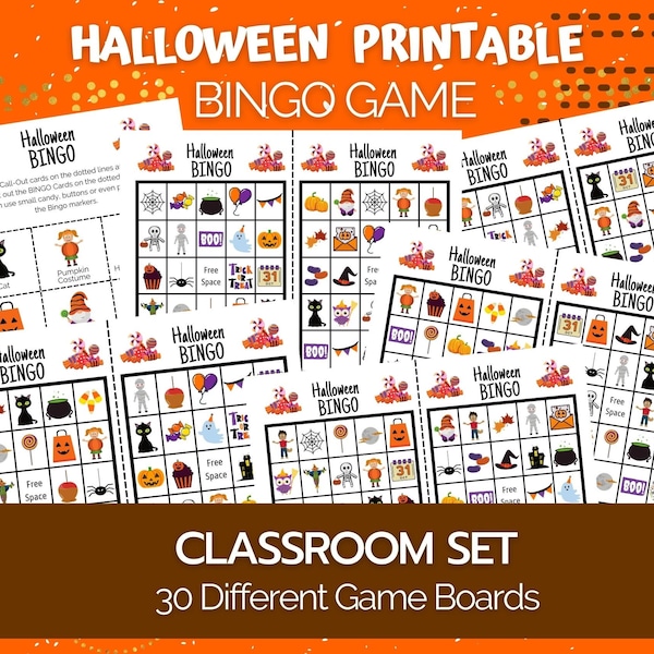 Halloween Bingo - Etsy