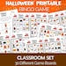 Printable Halloween Bingo Game: Classroom Set (PDF) - Etsy