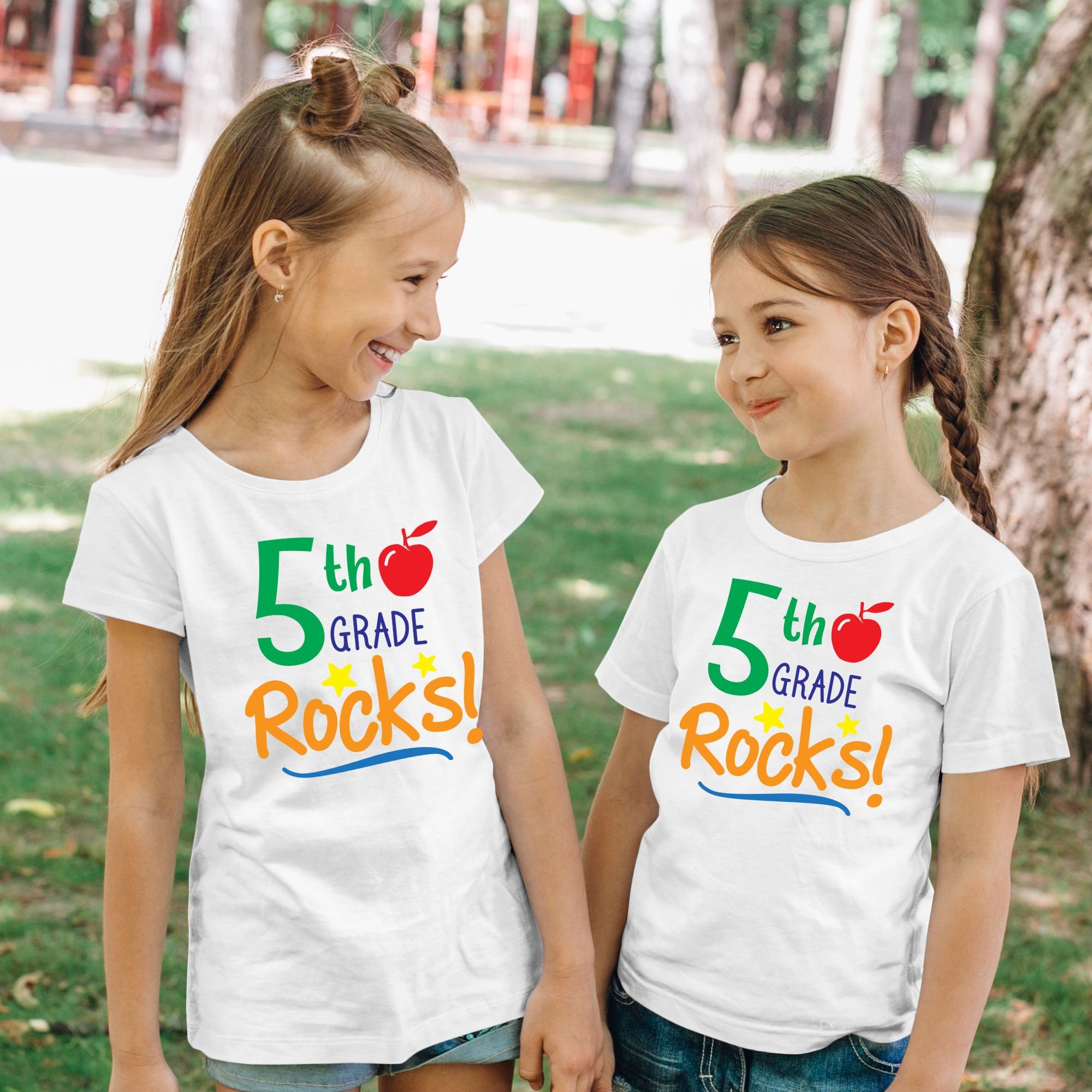 5th Grade Rocks SVG, Back to School SVG, School SVG, Kids Svg, Grade ...