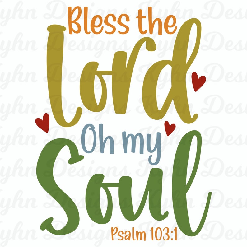 Christian SVG Bless the Lord SVG Bible Verse Svg Seasonal - Etsy