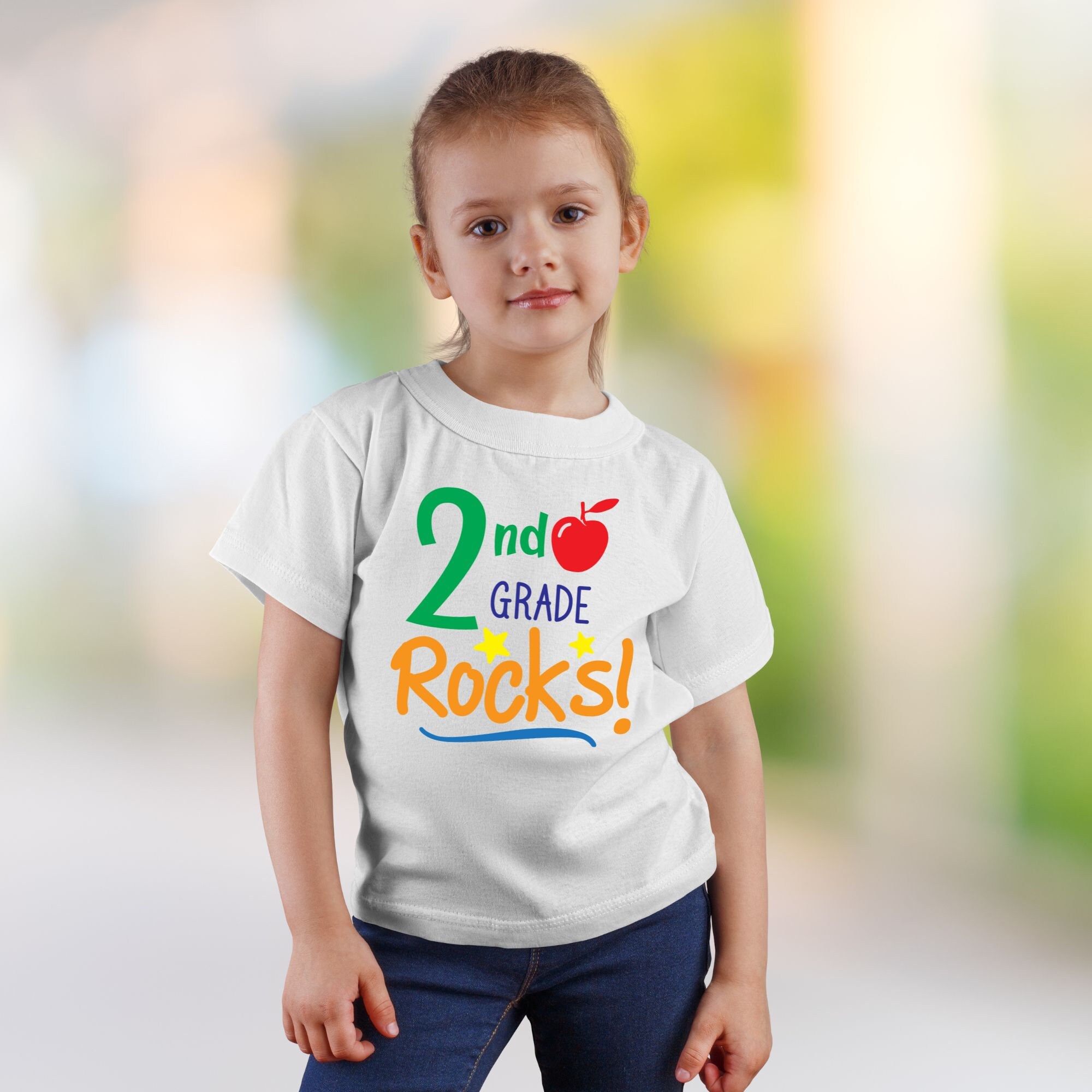 2nd Grade Rocks SVG, Back to School SVG, School SVG, Kids Svg, Grade ...