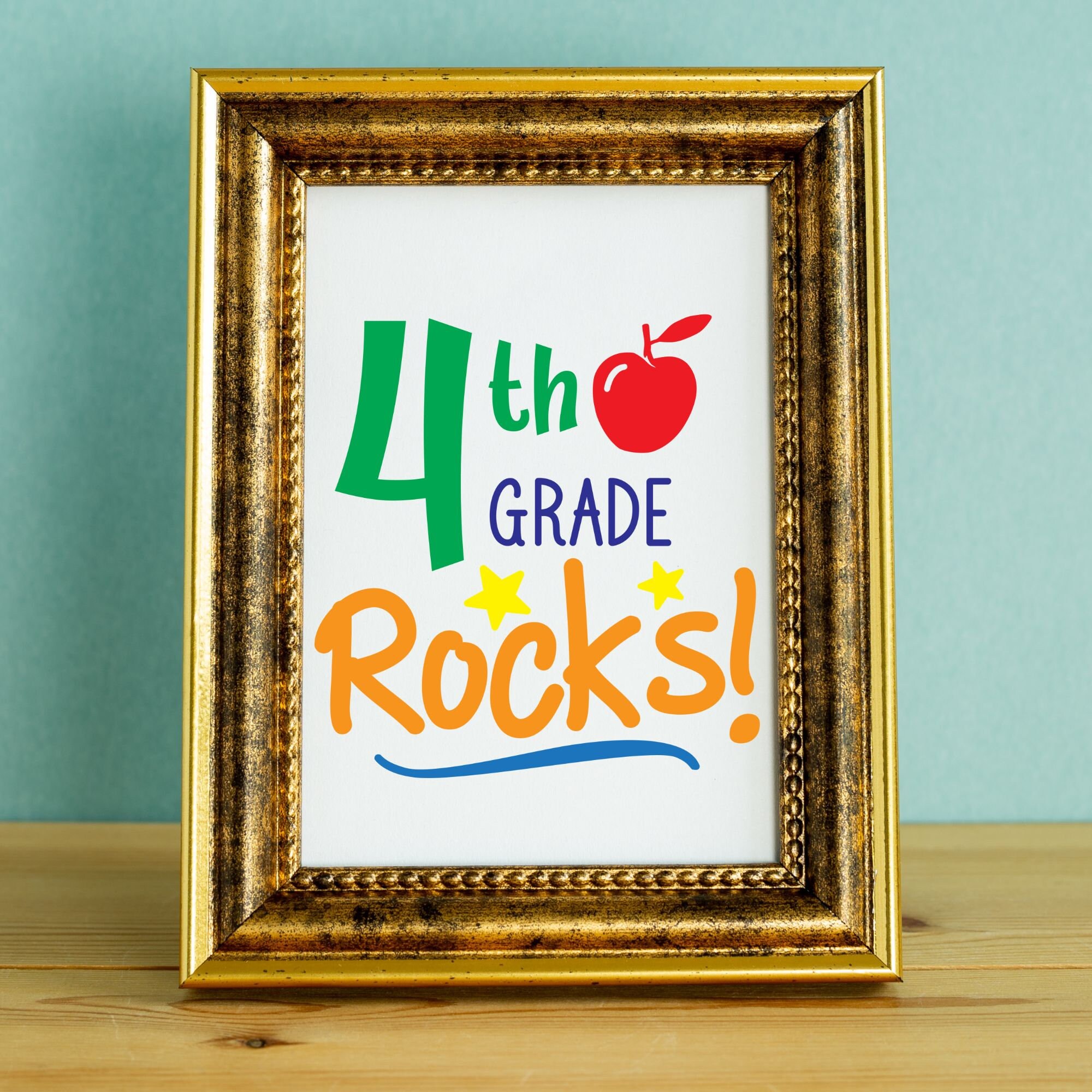4th Grade Rocks SVG Back to School SVG School SVG Kids Svg - Etsy