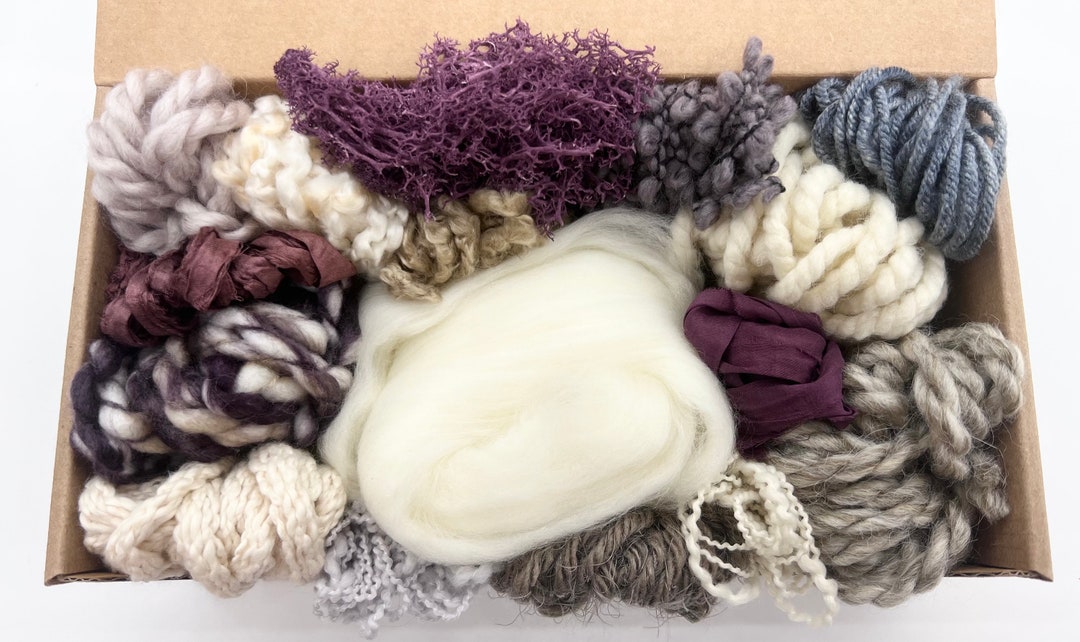 Yarn Destash Box for Weaving, Macrame- Jewelry, Crafting, Yarn, Sari ...