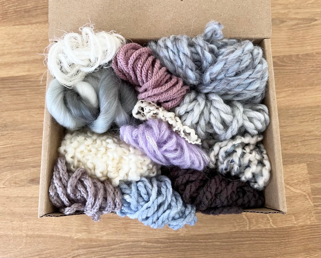 Yarn Fiber 60 Total Yards Curated Yarn Collection, Weaving, Crafting ...