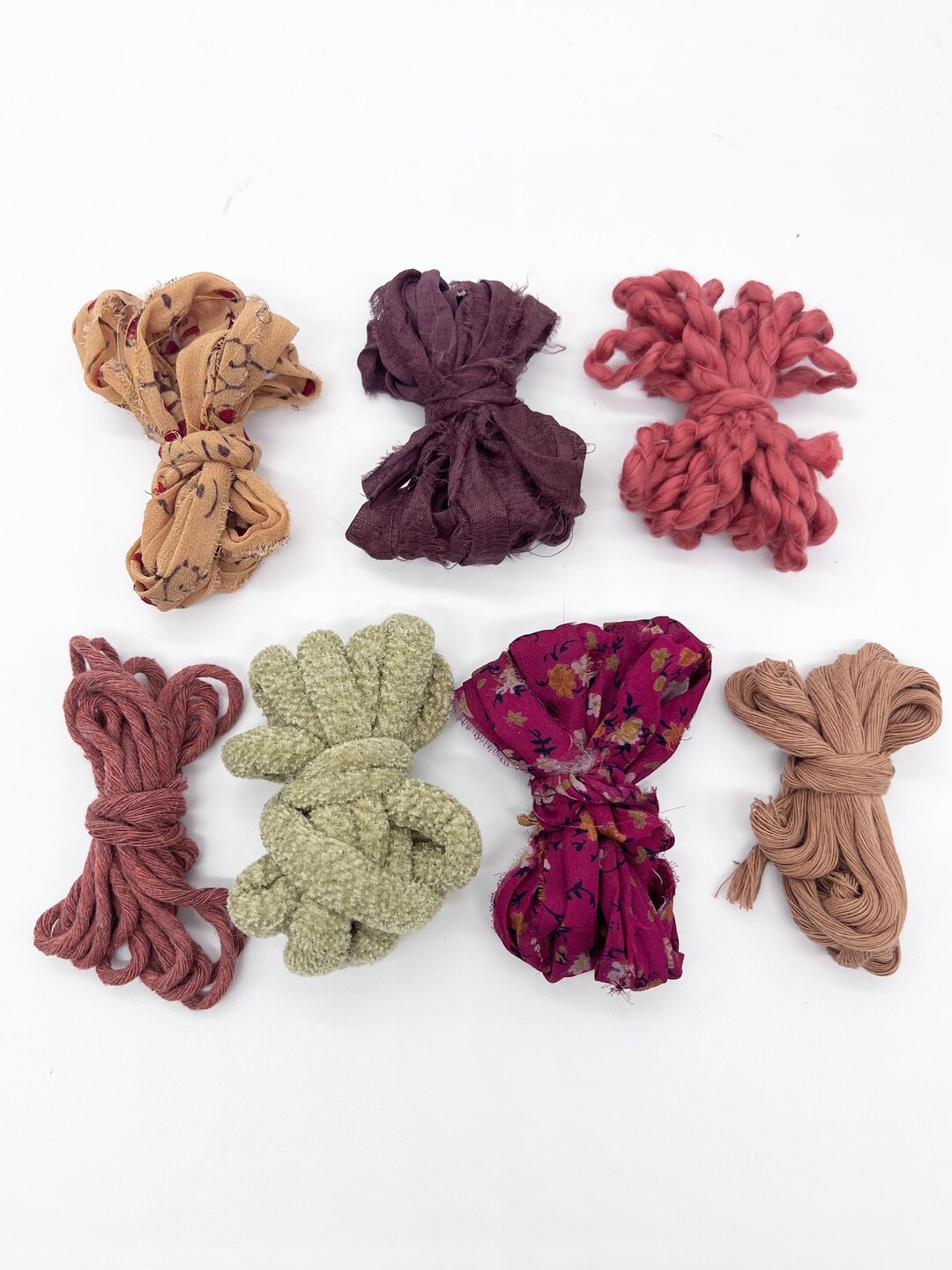 Fiber Destash, Fiber for Weaving, Crafts, Journaling, Rust, Burgandy ...