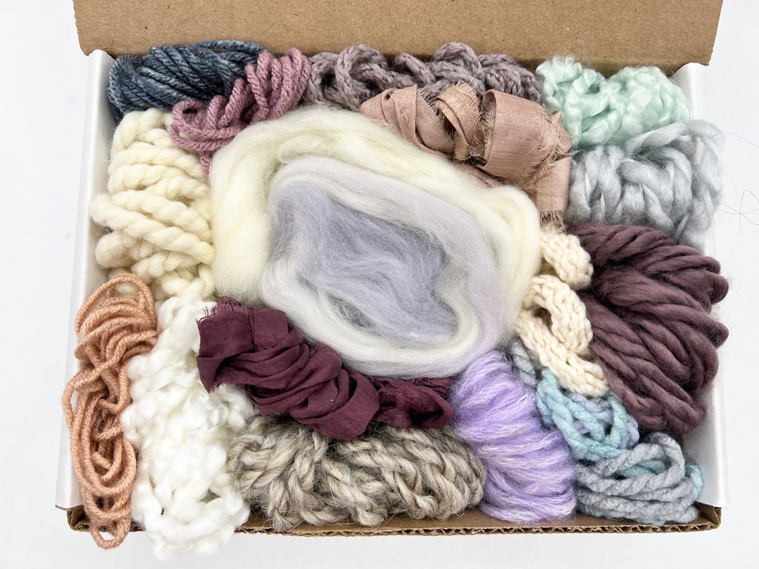 Yarn Destash 55 Yards Box of Curated Yarn Bundle, DIY, Macrame, Yarn ...