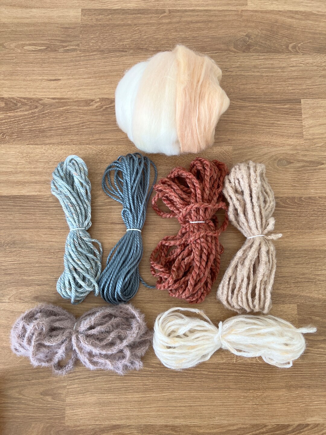 Yarn Fiber Collection 30 Total Yards Fiber Samples, Yarn Weaving, Junk ...