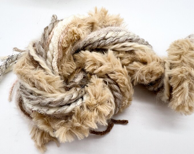 Oatmeal Cookie Fiber Yarn 12 Yards Total Bundle (1 Yards of Each X 12 ...