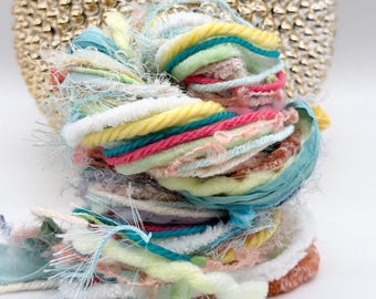 Fairy Parade Fiber Pack Yarn Sari Bundle 12 Yards Total (1 Yards of ...