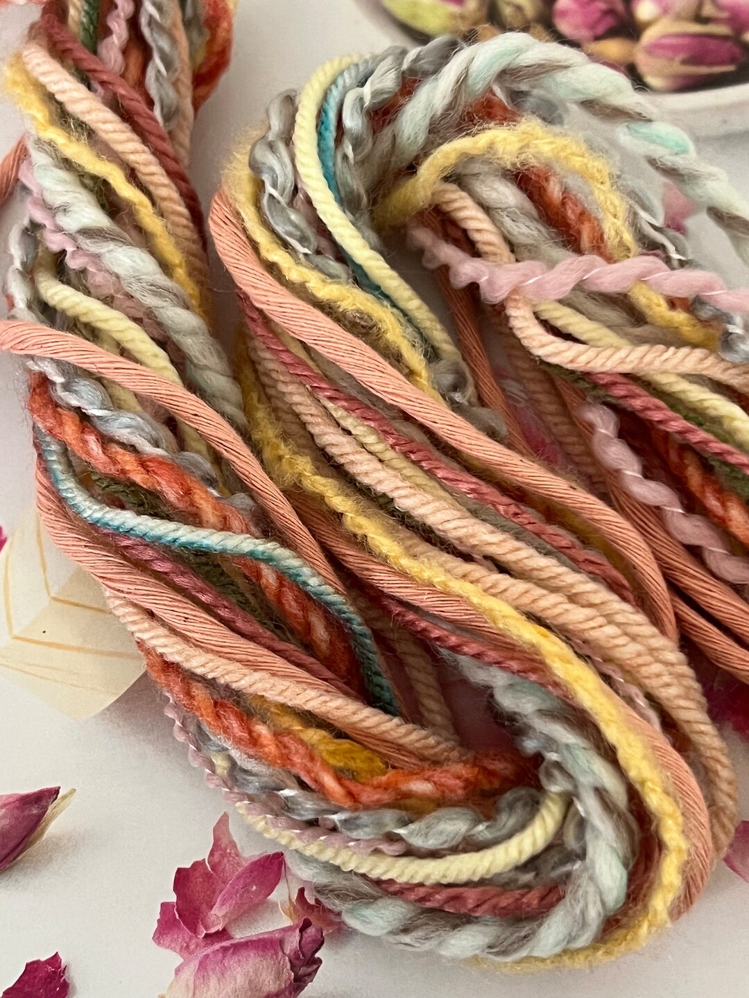 Yarn Collection 10 Yards Total 1 Yards of Each Fiber Samples, Weaving ...