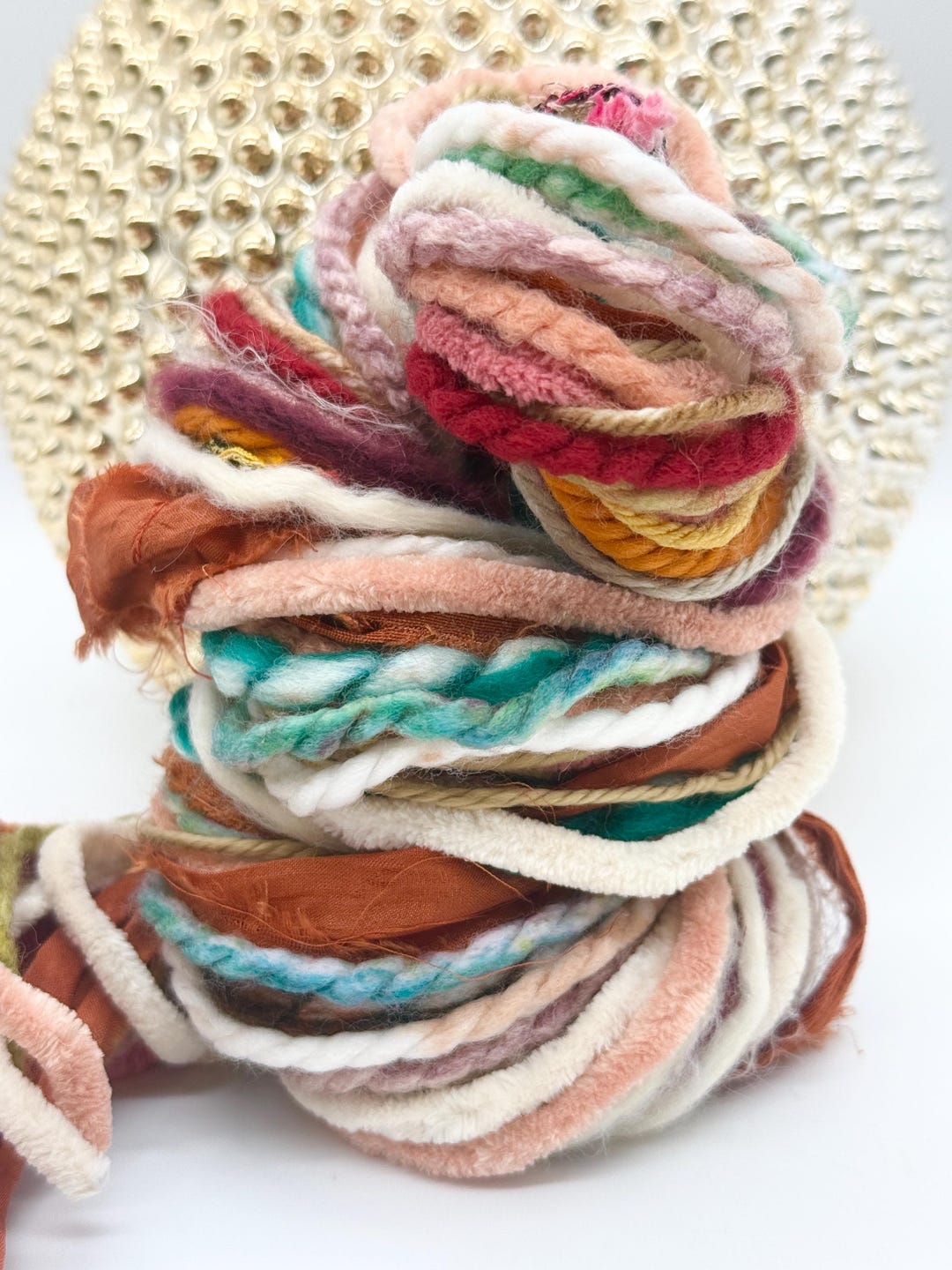 SAHARA SUN Texture Yarn Bundle 19 Unique Fiber Yarns X 1 Yard Weaving ...