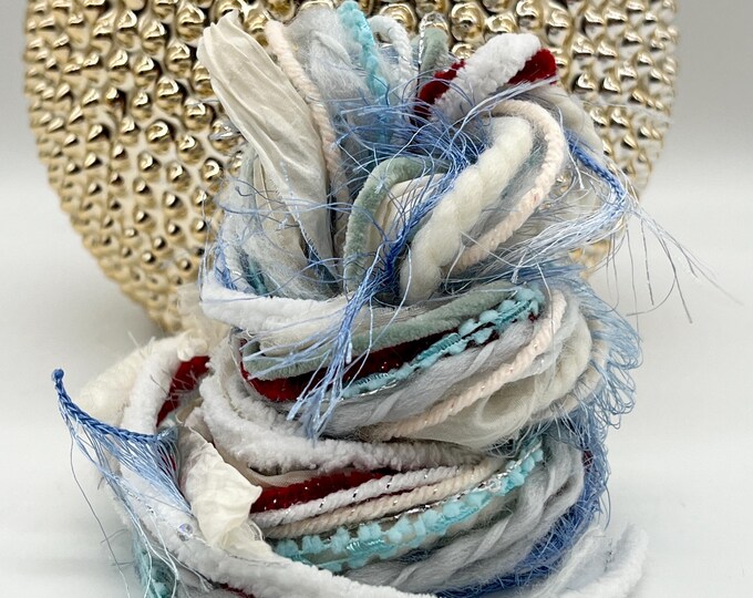 North Pole Bundle 12 Yards Total (1 Yards of Each) Includes Sari Silk ...