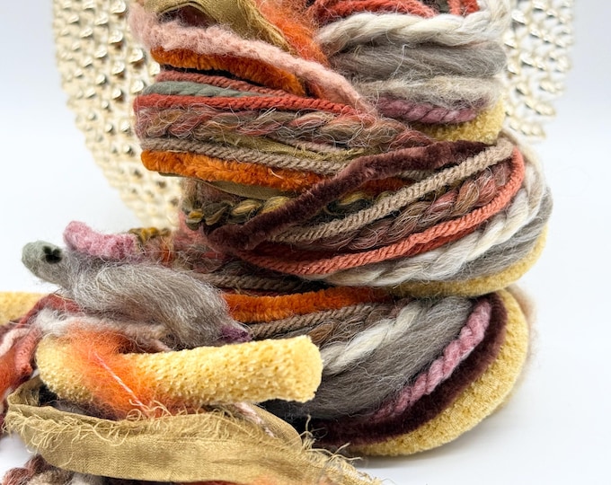 AUTUMN HIKE Yarn Sample Bundle: 20 Unique Fiber Yarns, Autumn Colors ...