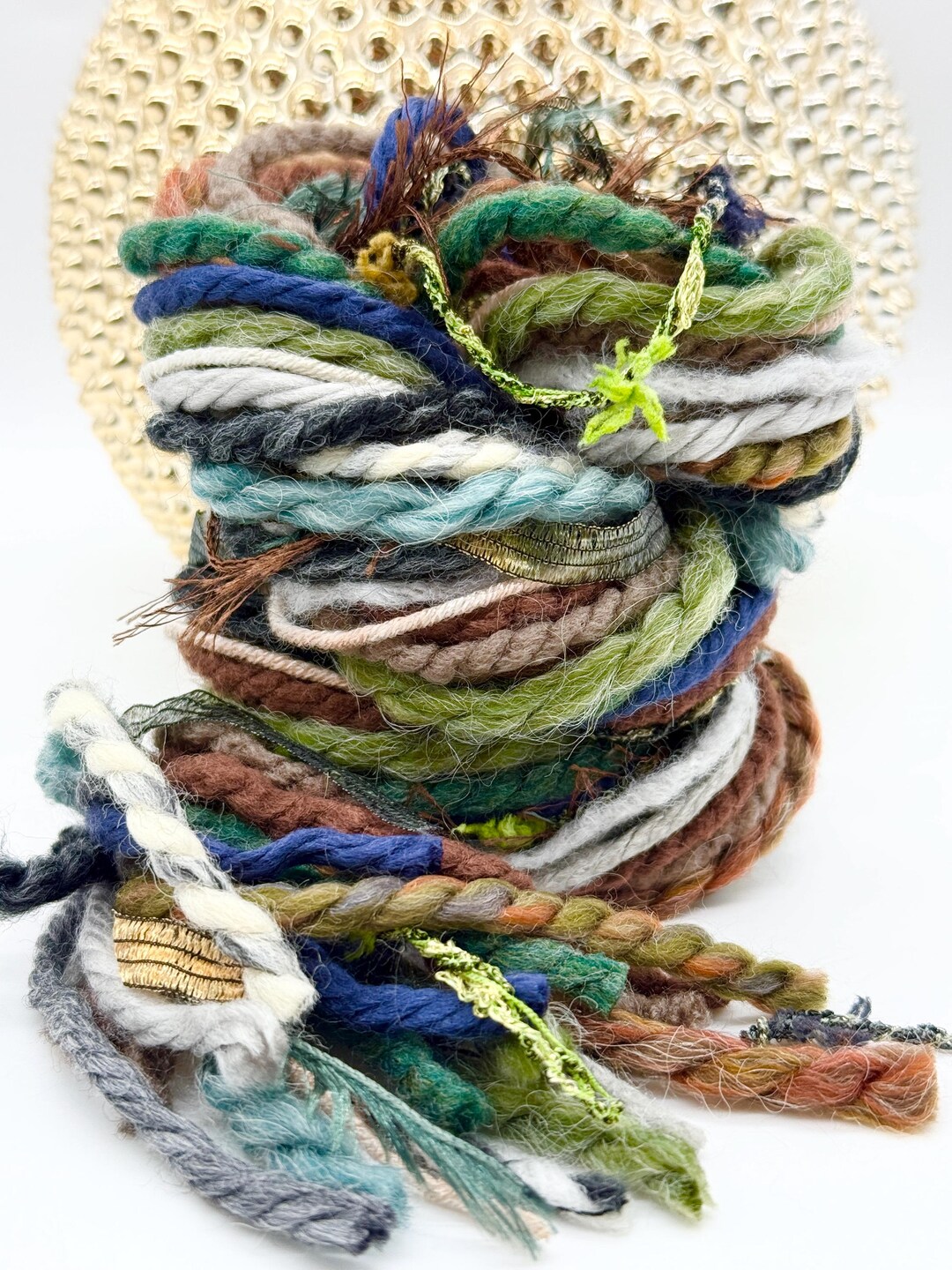 OLD MILL POND Yarn Sample Bundle: 20 Unique Fiber Yarns,x 1 Yard Each ...