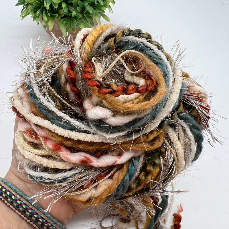 Wool or Silk Novelty Yarn - Etsy