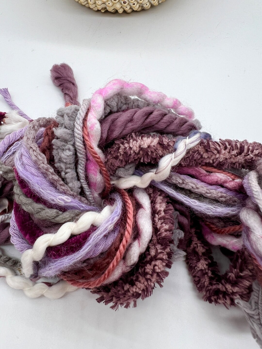 NEW* Purple Haze Chunky Fiber Pack Yarn Bundle 12 Yards Total (1 Yards ...