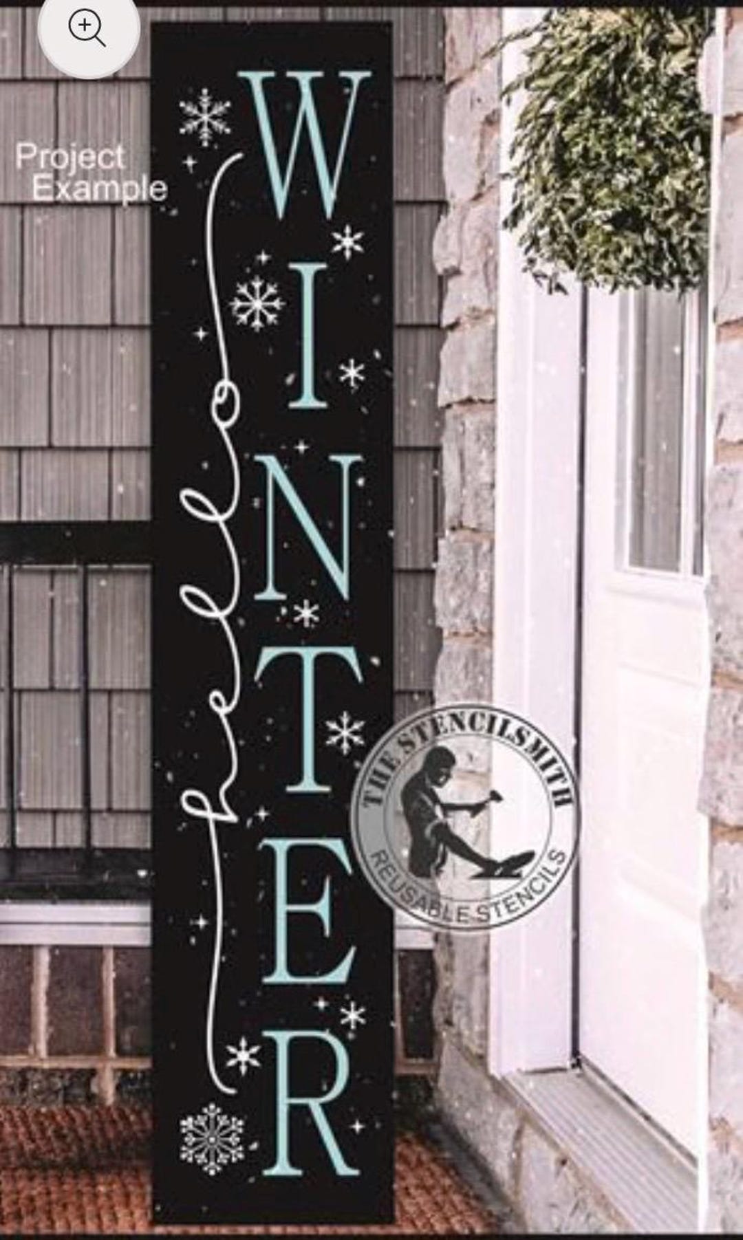 Primitive Hello Winter Front Porch Sign, Primitive Winter Decor ...