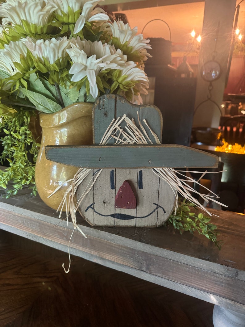 Wood Scarecrow, Fall Decor, Seasonal Decor, Primitive Scarecrow - Etsy