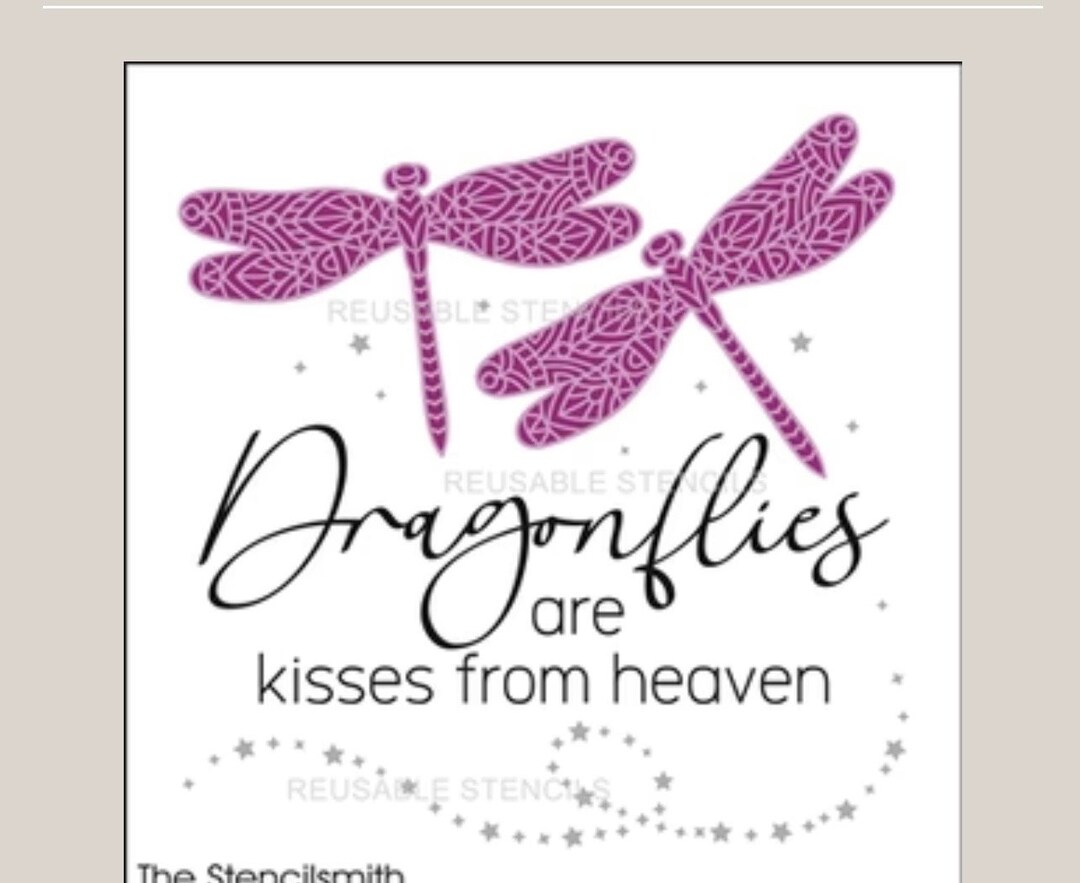 Dragonfly Sign, Dragonfly Decor, Dragonfly Wall Sign, Kisses From ...