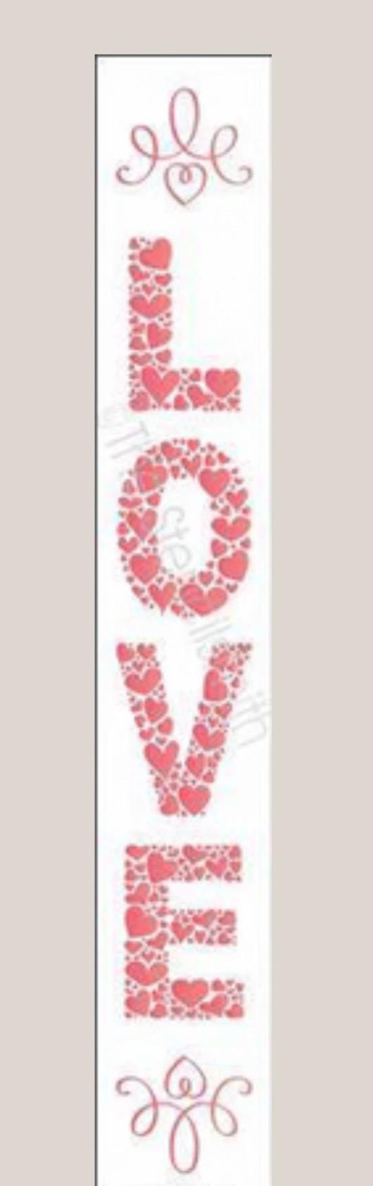Valentine Wood Porch Sign, Valentine Decor, Heart Decor, Seasonal Decor ...