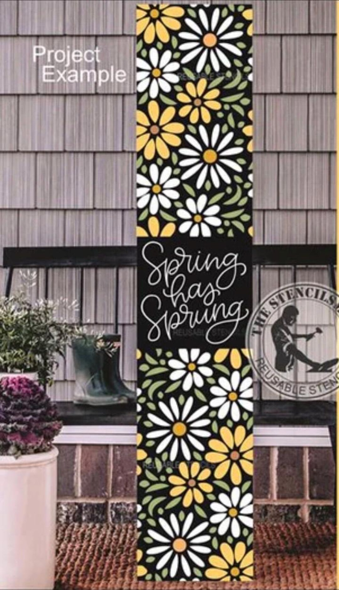 Primitive Wood Spring Porch Sign, Spring Decor, Primitive Decor, Spring ...