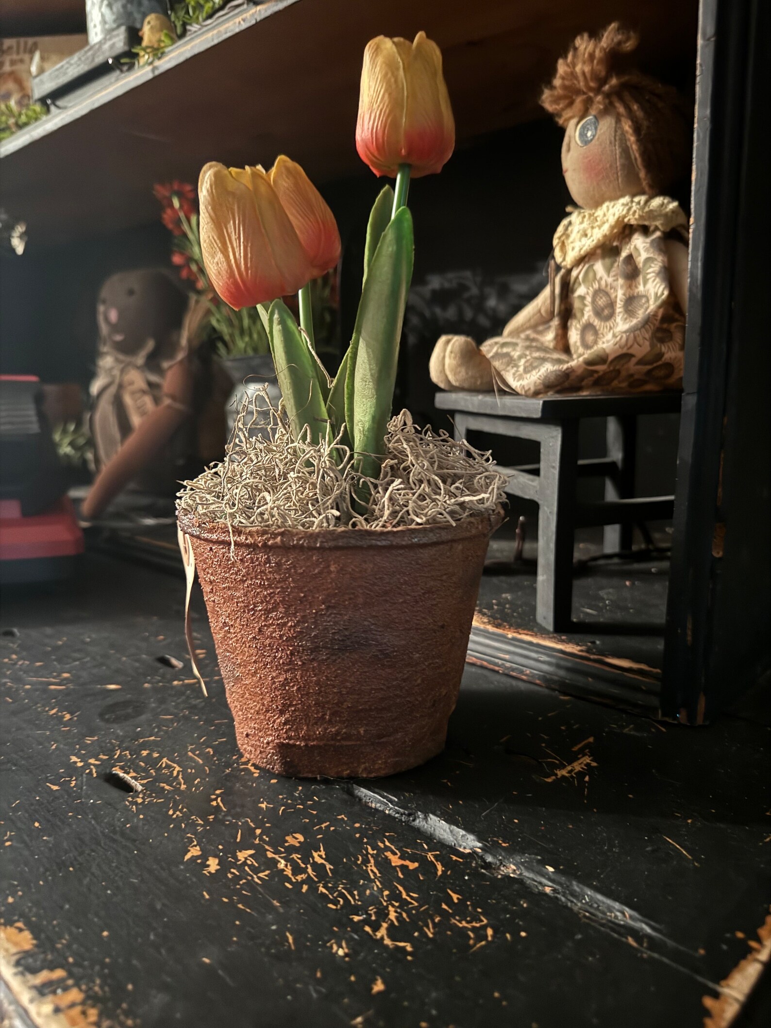 Primitive Faux Tulips - Etsy