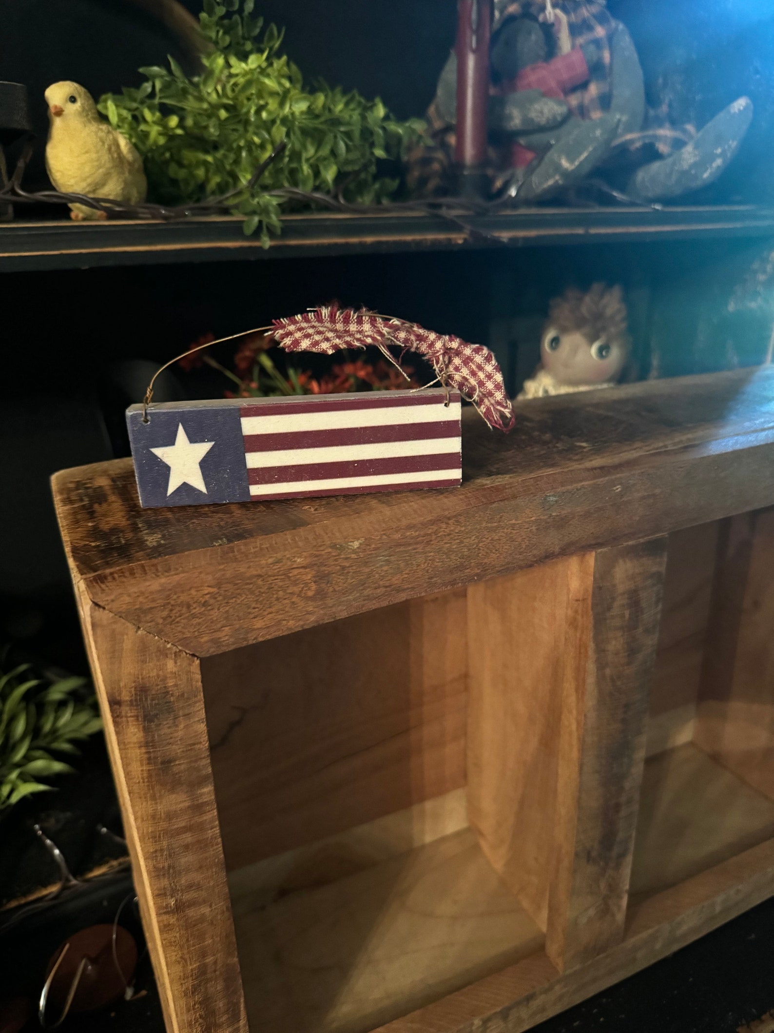 Primitive Flag Ornament| Primitive Flag Bowl Filler| Primitive ...