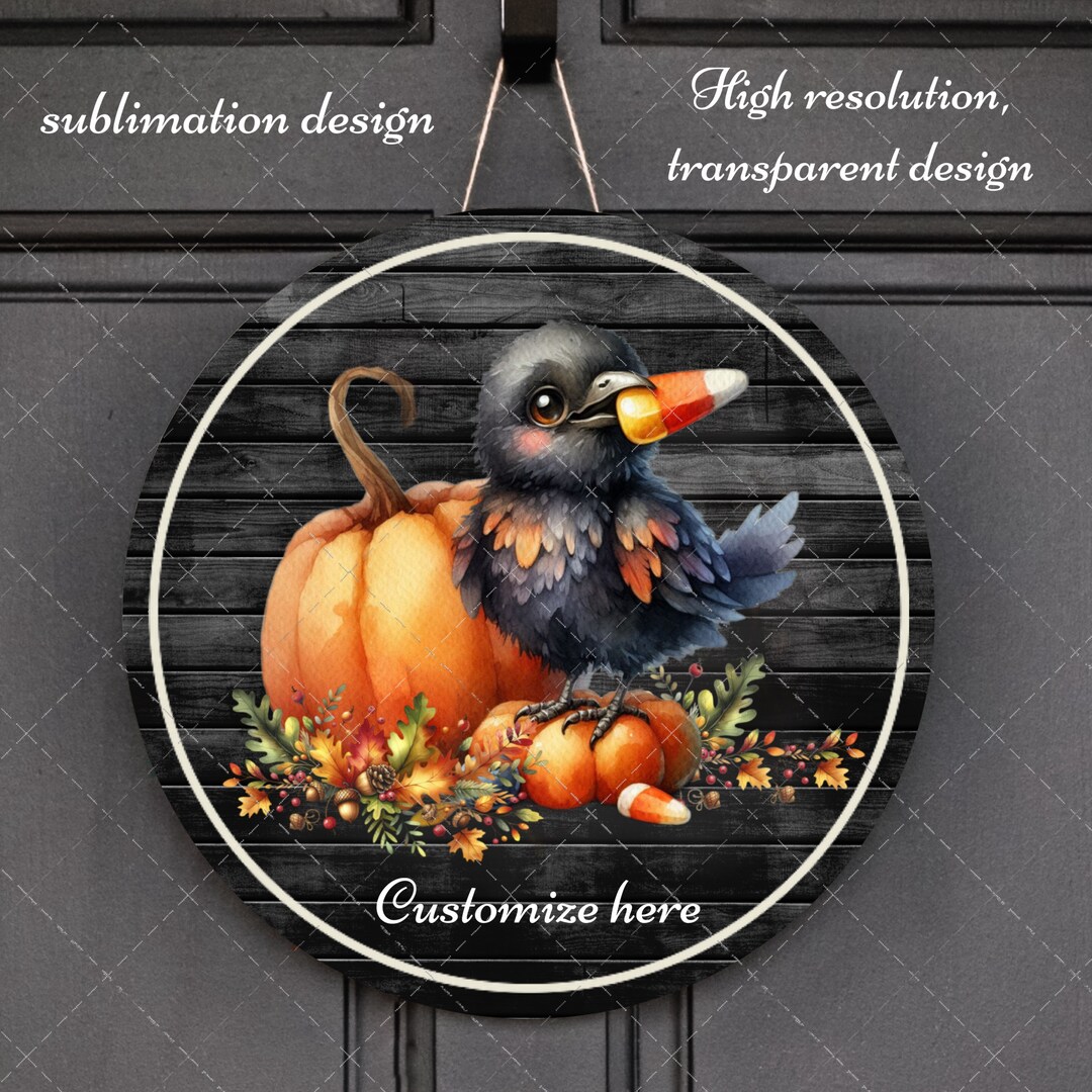 Halloween Sublimation Wreath, Halloween Sublimation, Watercolor ...