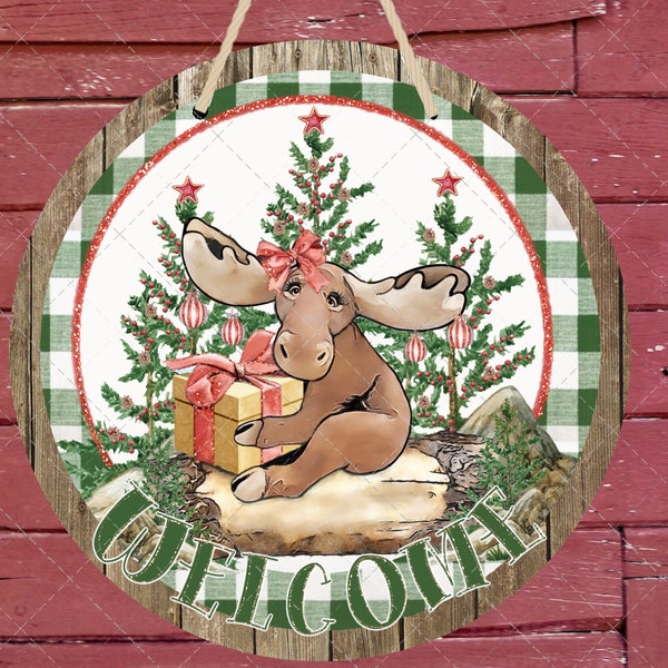 Farmhouse Moose Sign - Etsy