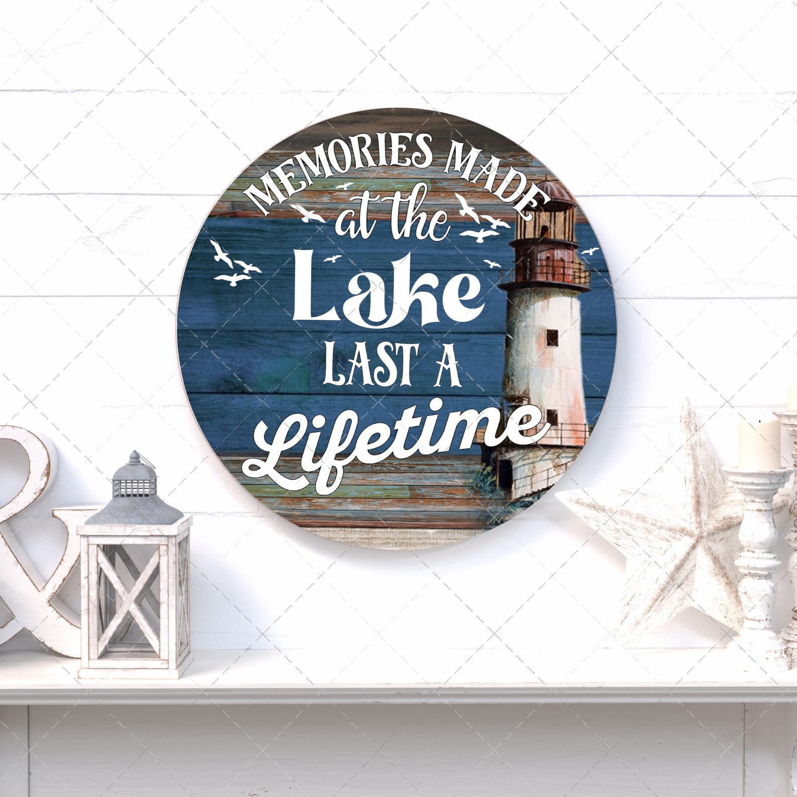 Sublimation Wreath Center Sublimation Design Lake Png - Etsy