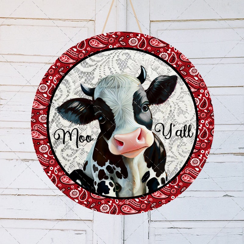 Cow Signs for Wreaths - Etsy