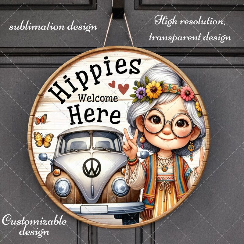 Hippie Sign - Etsy