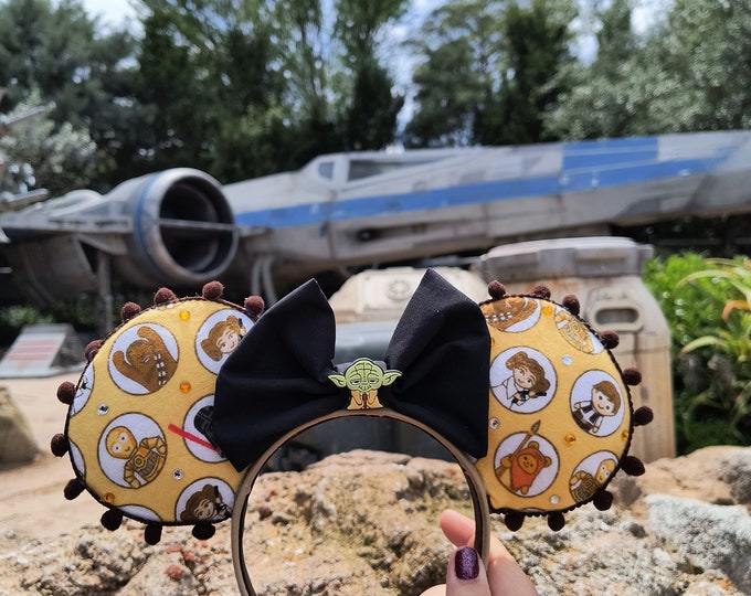 Star Wars Mickey Ears, Hollywood Studios Mouse Ears, Star Wars Cartoon ...