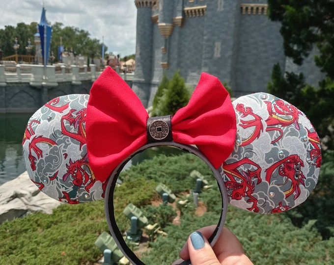 Mushu Mickey Ears Mulan Mickey Ears Magic Kingdom Mickey - Etsy