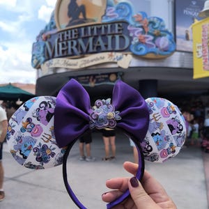 Ursula Mickey Ears, Hollywood Studios Mouse Ears, Magic Kingdom Mouse ...
