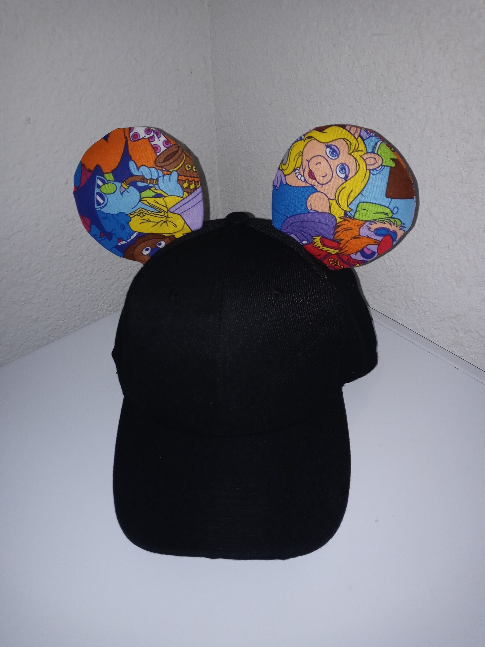 Muppets Mickey Ears on Baseball Cap Electric Mayhem Mickey - Etsy