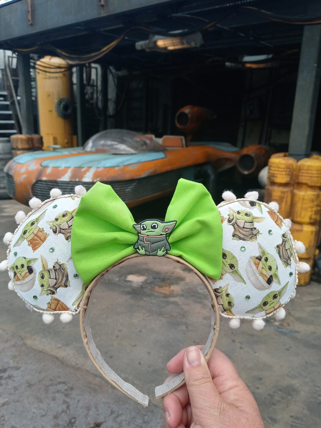Grogu Mickey Ears the Child Mickey Ears Mandalorian Mickey - Etsy