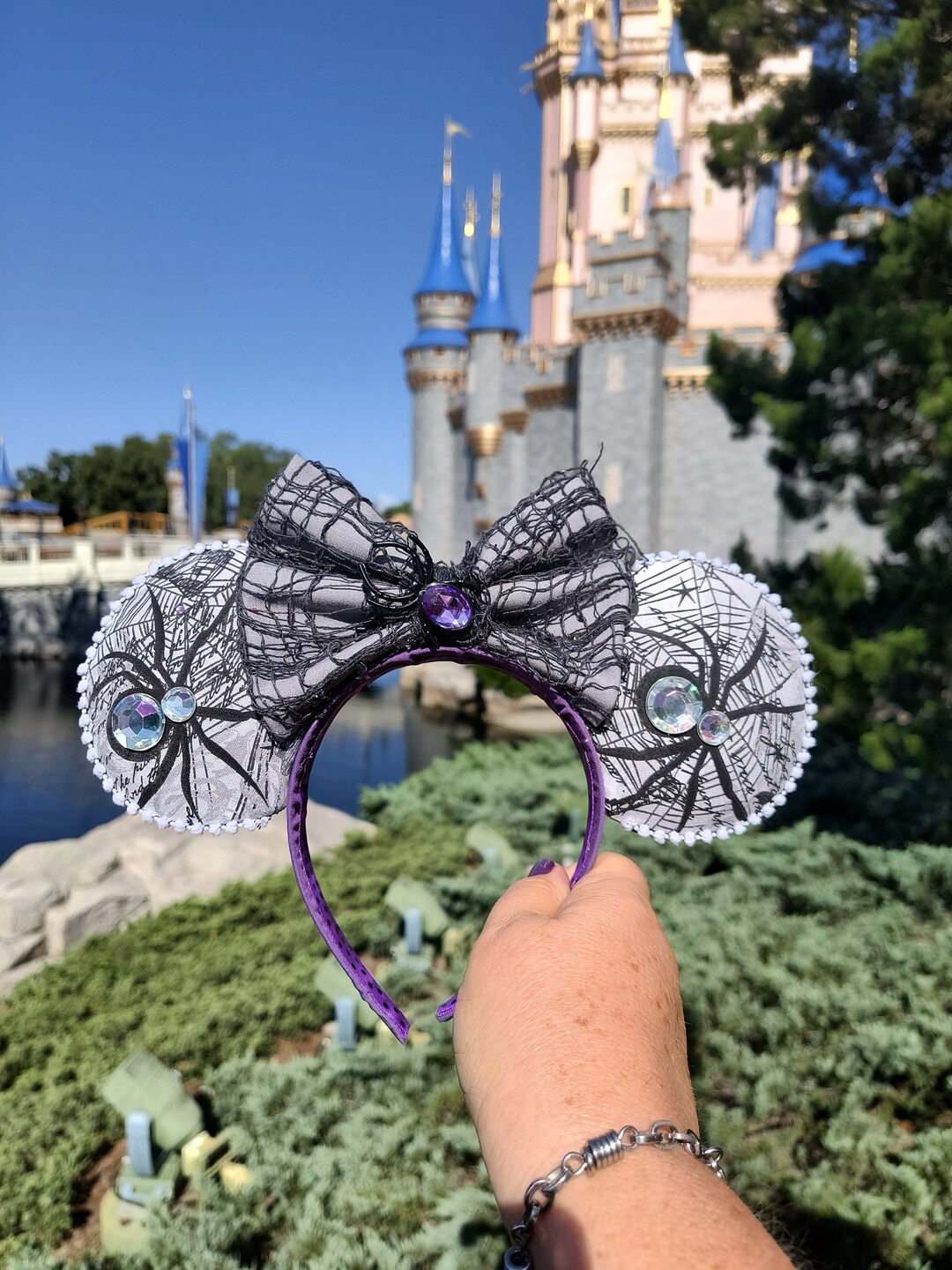 Spooky Spider Mickey Ears, Not so Scary Party Mickey Ears, Halloween ...