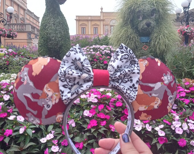 Lady and the Tramp Mickey Ears Magic Kingdom Mickey Ears - Etsy