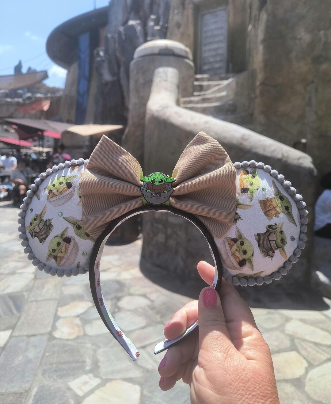 Grogu Mickey Ears, the Child Mickey Ears, Mandalorian Mickey Ears ...