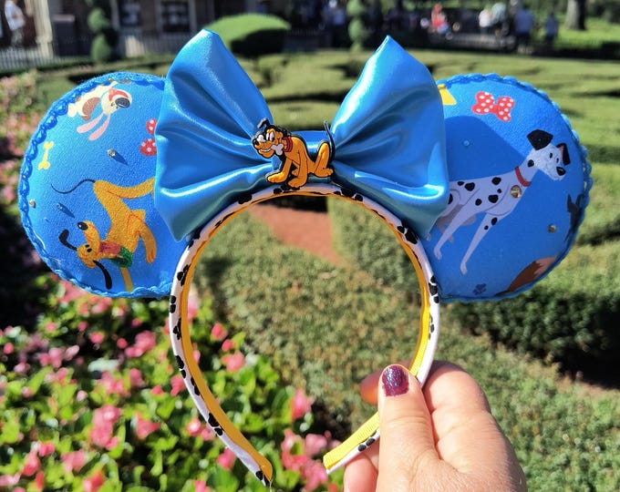Dogs Mickey Ears, Pluto Mouse Ears, 101 Dalmatian Mickey Ears, Stitch Mickey Ears, Lady and the ...