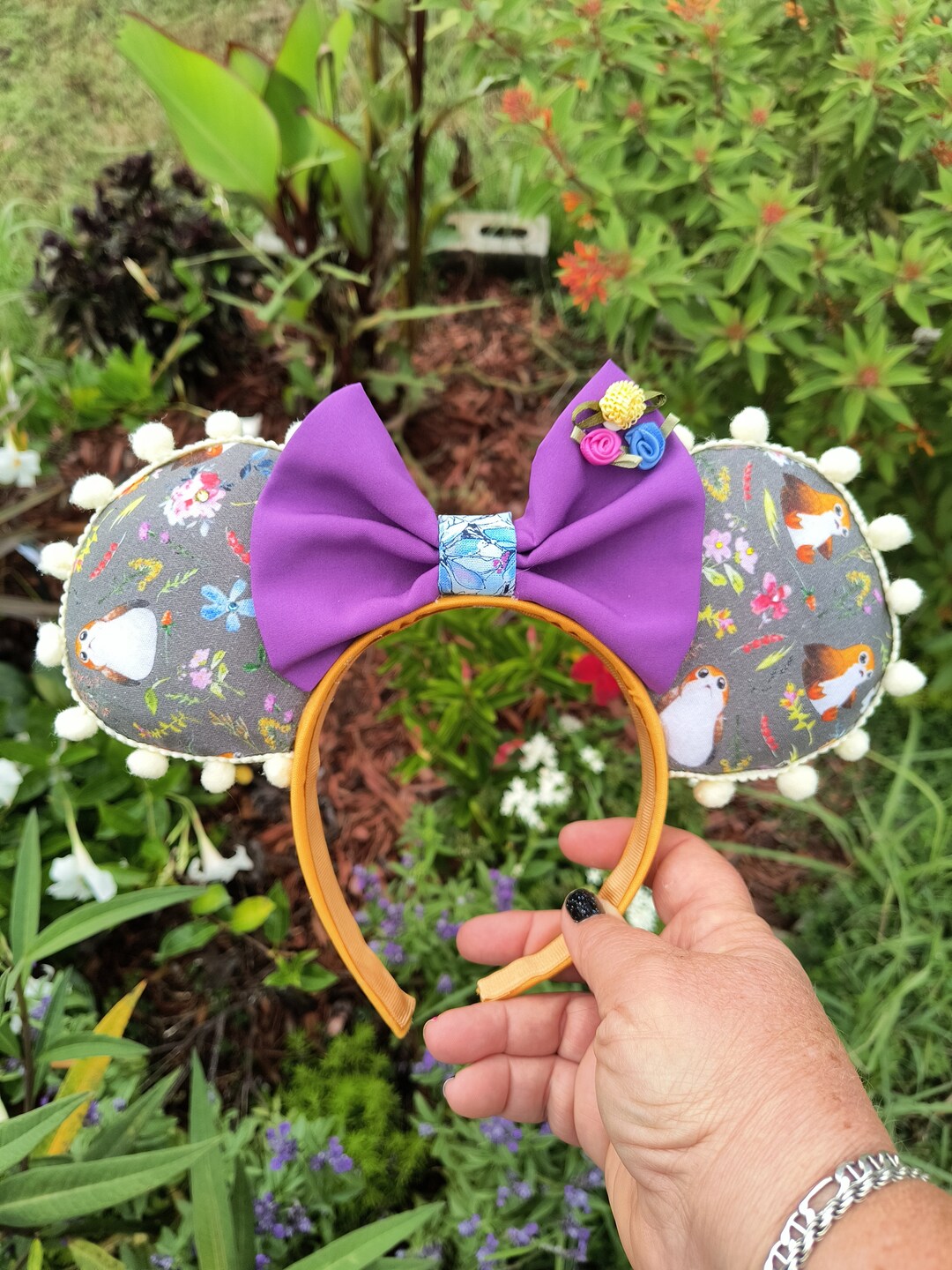 Porg Mickey Ears, Star Wars Floral Mickey Ears, Hollywood Studios Mouse ...