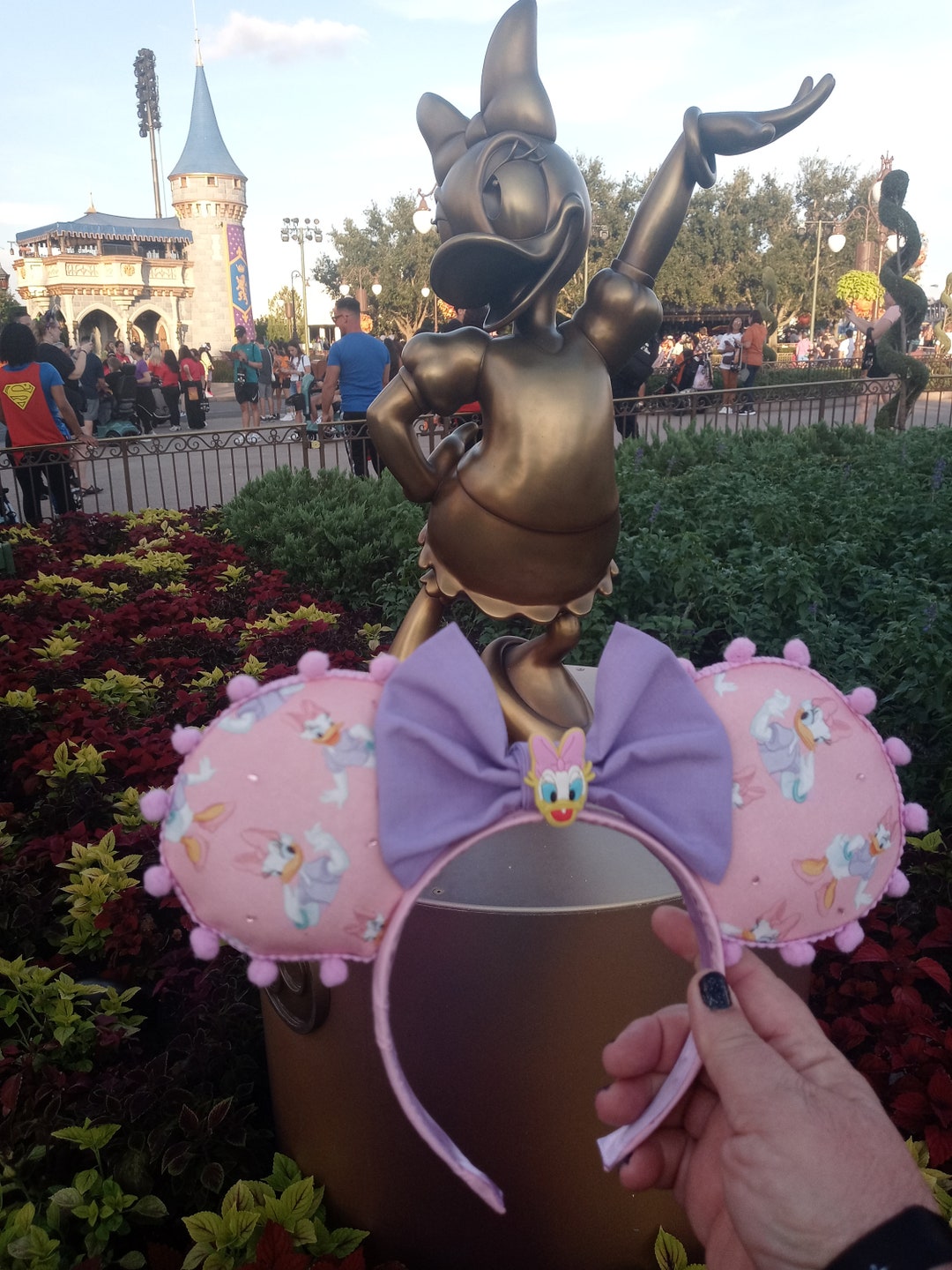 Daisy Duck Mickey Ears, Magic Kingdom Mickey Ears, Disneyland Mickey ...