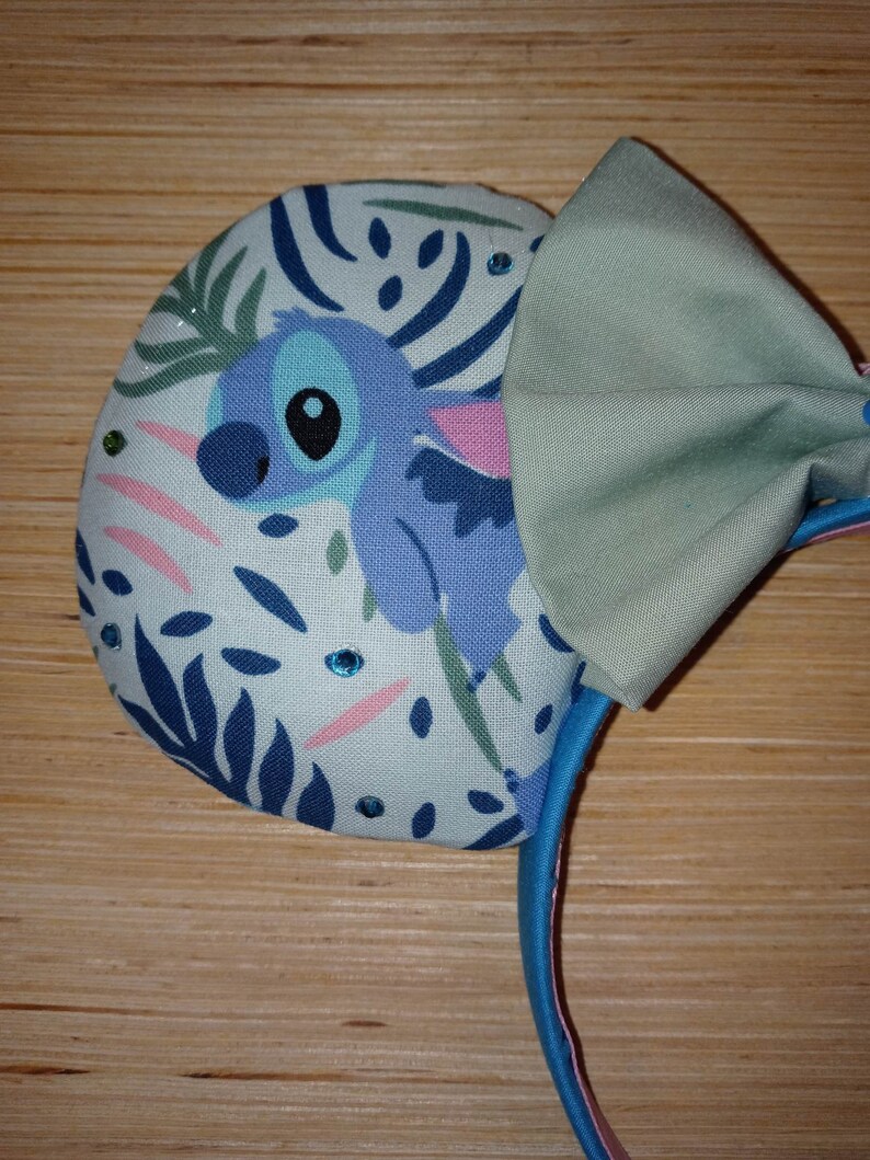 Stitch Mickey Ears Lilo and Stitch Mickey Ears Magic Kingdom - Etsy