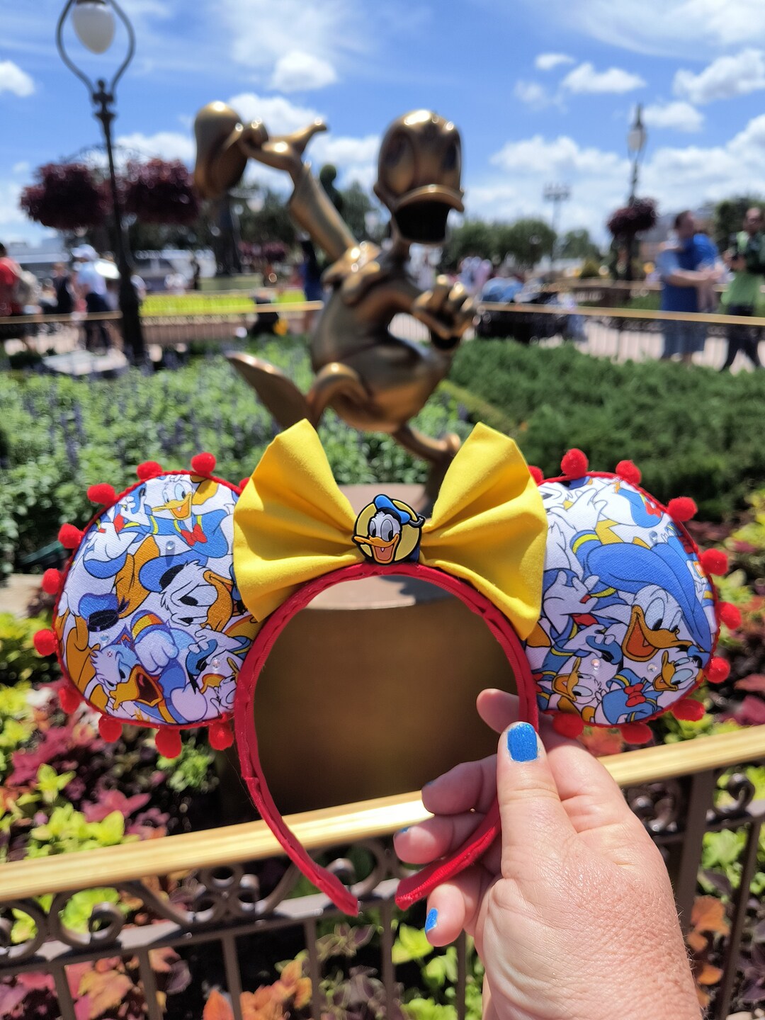 Donald Duck Mickey Ears, Disneyland Mouse Ears, Disney Mickey Ears ...