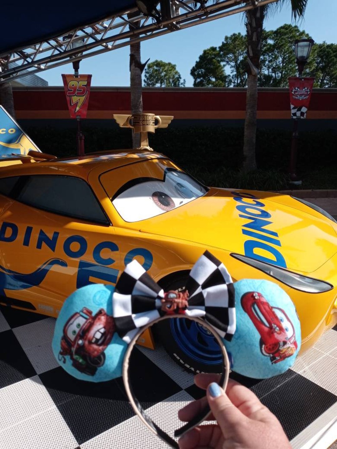 Lighting Mcqueen Mickey Ears, Tow Mater Mickey Ears, Pixar Mickey Ears ...