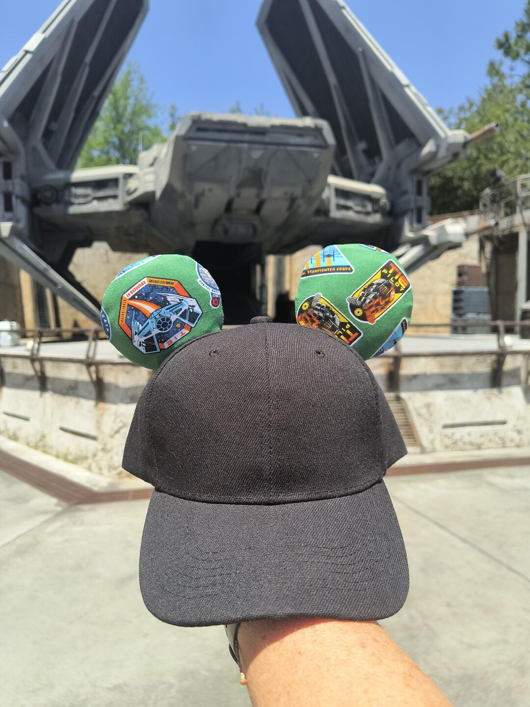 Star Wars Baseball Hat Mickey Ears, Death Star Mickey Ears, Galaxy's ...
