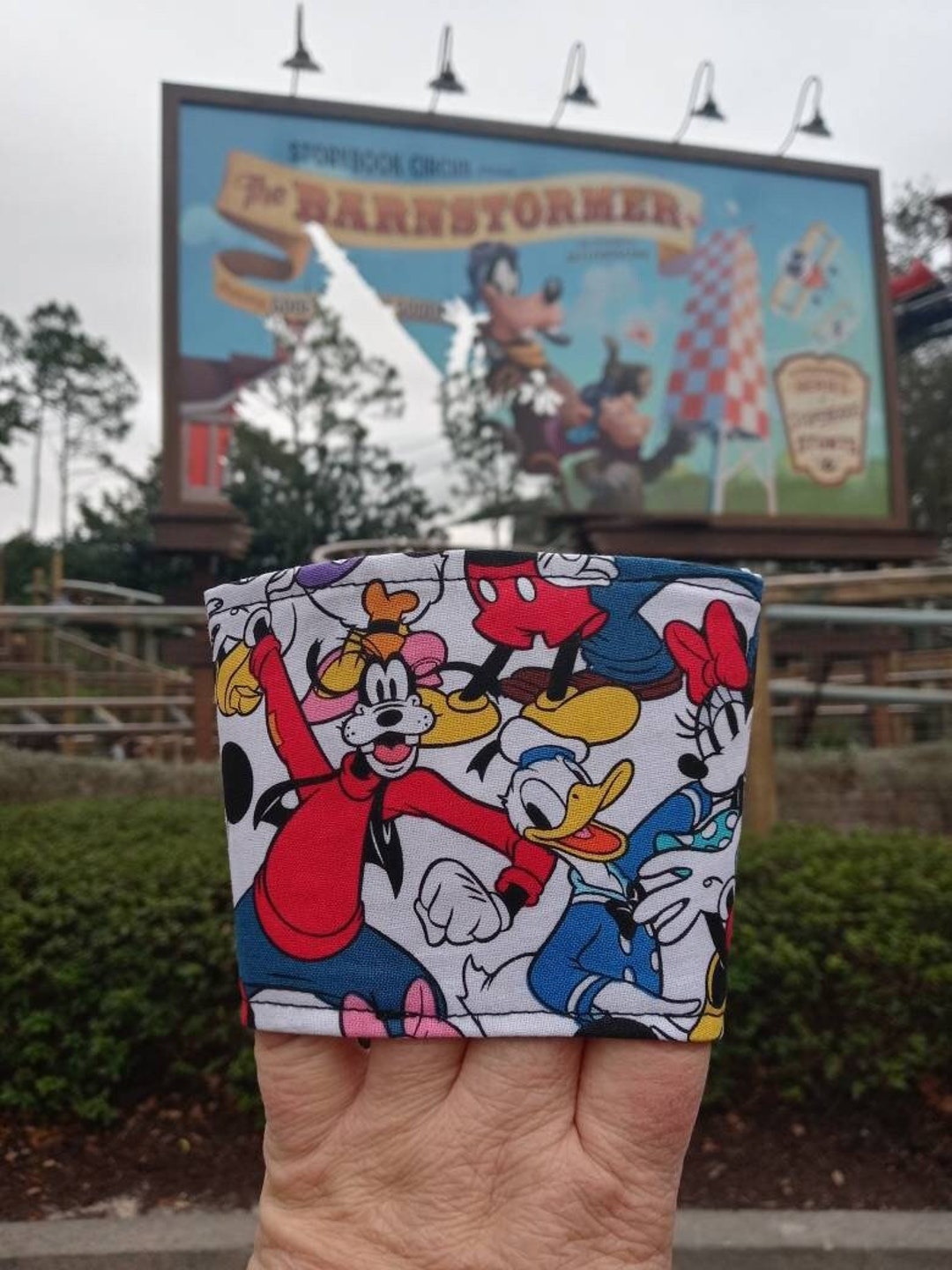 Mickey Mouse Coffee Cozy, Goofy Coffee Cozy, Minnie Mouse Coffee Cozy ...