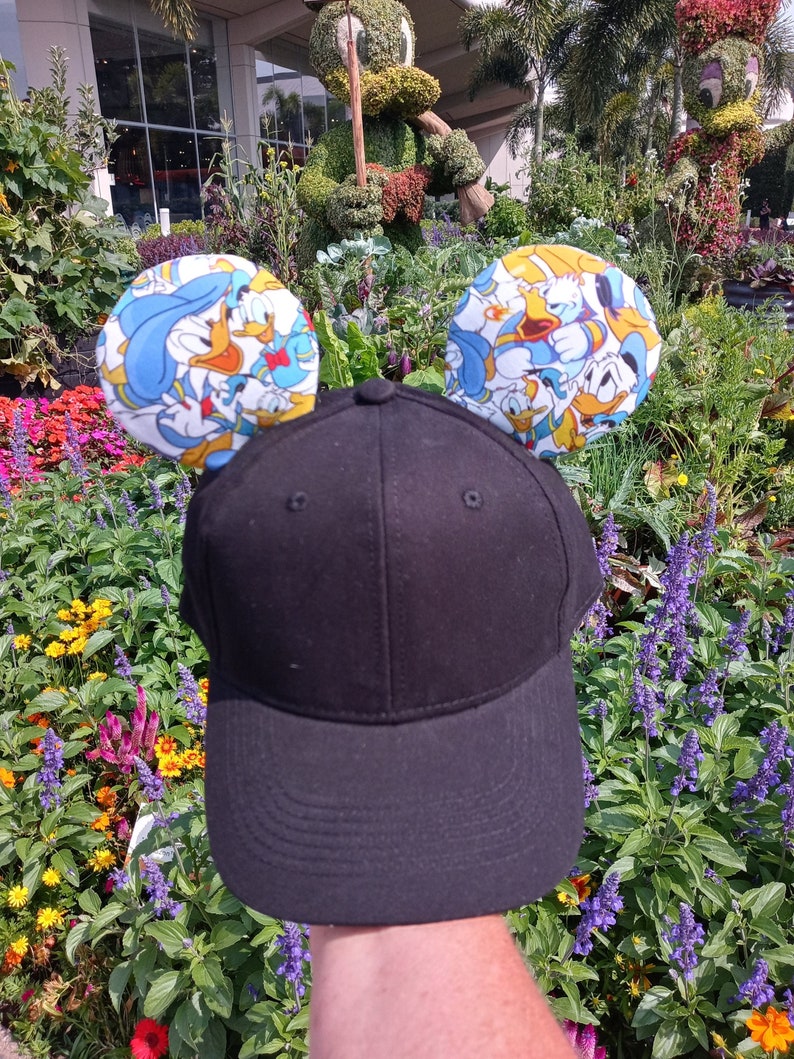 Donald Duck Baseball Hat Mickey Ears Magic Kingdom Baseball - Etsy