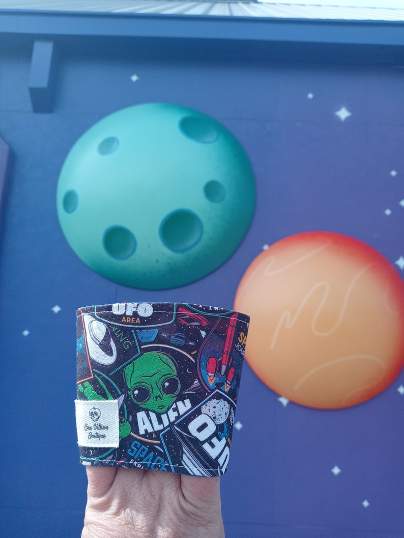 Alien Coffee Cozy, NASA Coffee Cozy, Reversible Coffee Cozy, Iced ...